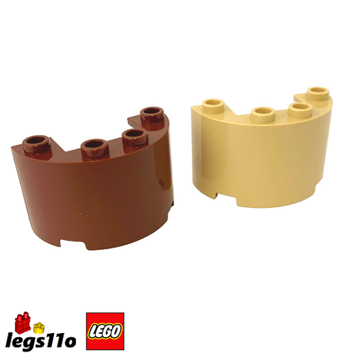 LEGO Cylinder Half Wall Panel 2x4x2 NEW 24593 / 35402 choose colour ...