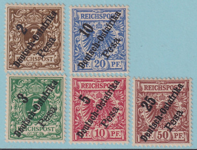 GERMAN EAST AFRICA 6 - 10 MINT HINGE REMNANTS OG* NO FAULTS VERY FINE ...