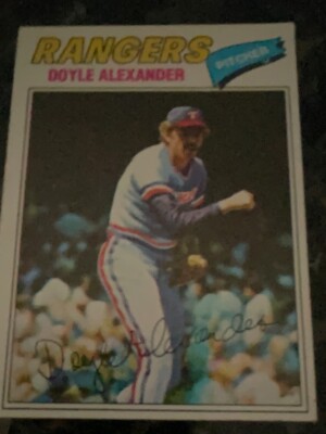 254 Doyle Alexander Texas Rangers 1977 Topps 1977 Topps | eBay