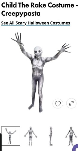 Morph Costumes The Rake Morphsuit Creepy Creature - Gem