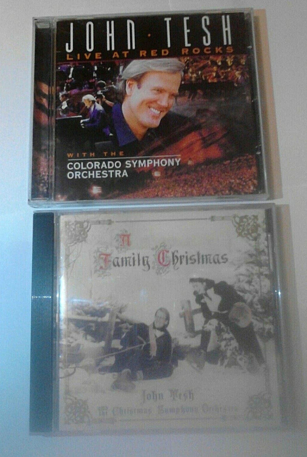 Lot of 2 CD's by John Tesh Live At Red Rocks and Family Christmas | eBay