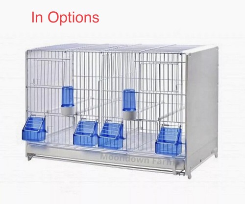Double Breeding Cage 58cm Italian Quality Cage for Canary, Finch ...