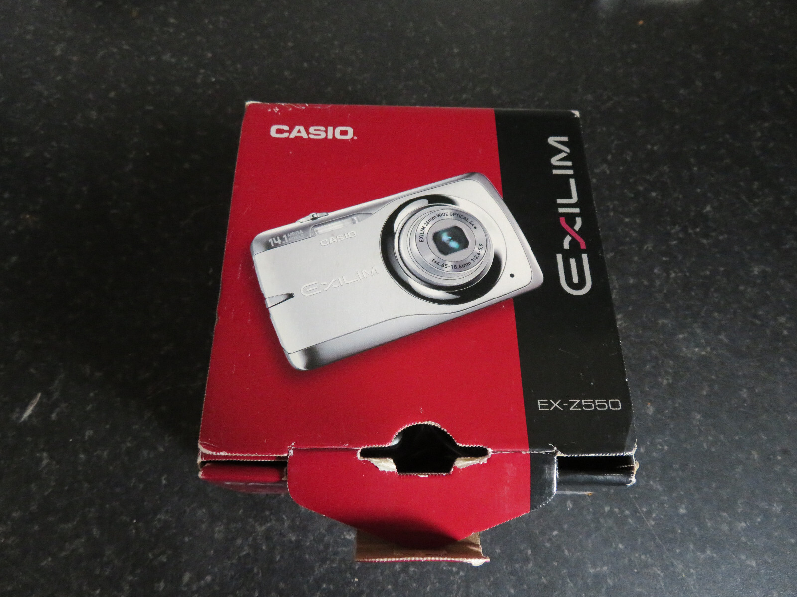 Casio Digital Camera Exilim EX-Z550 14.1MP Silver Battery Charger Not ...