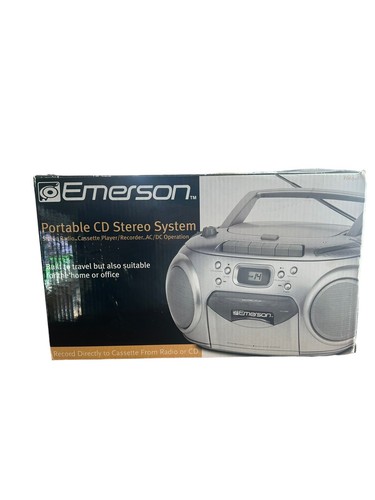 Brand NEW Emerson PD6548SL Portable CD Stereo System Boombox Recorder ...