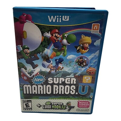 Super Mario Bros. U with New Super Luigi U. (Nintendo Wii) Disc & Case ...