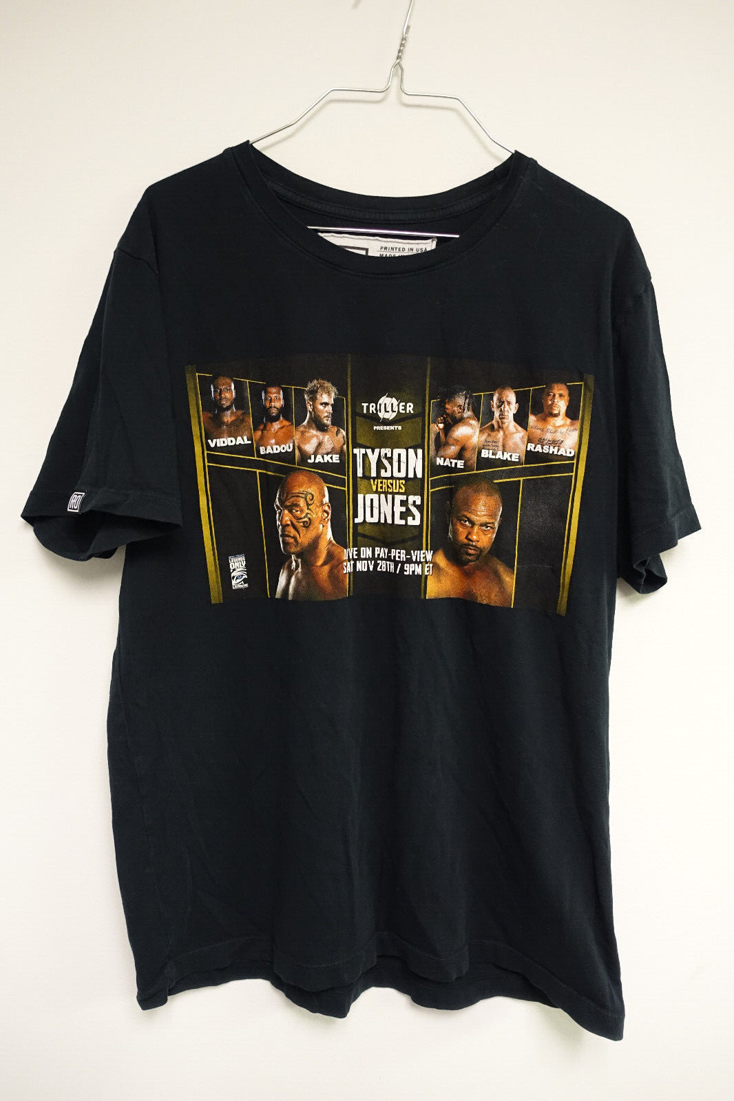 Roots of Fight Mike Tyson VS. Roy Jones Triller T-shi… - Gem