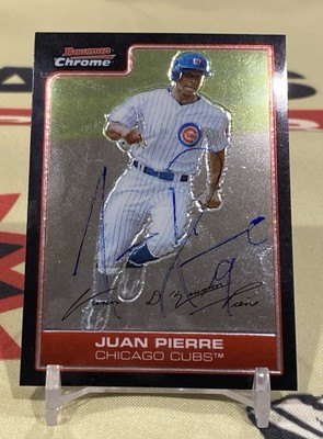 2006 Baseball Bowman Chrome Juan Pierre Chicago Cubs #51 Signed ...