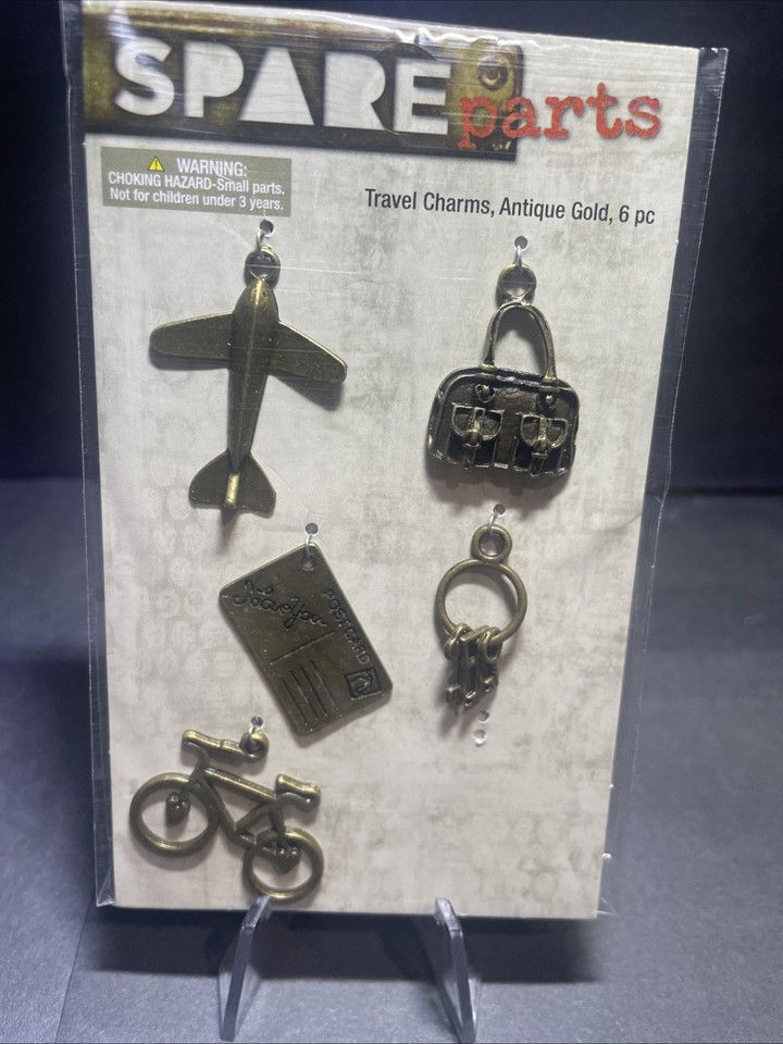 Lot Of 5 Brand New Antique Gold Travel Bracelet/ Necklace/ Scrapbook ...