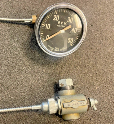 Stewart Warner tachometer & tach drive big block SW 78" cable SCTA ...