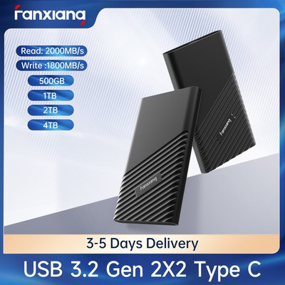 Fanxiang 1TB 2TB Portable SSD 2050MB/s USB 3.2 Gen 2 External Solid ...