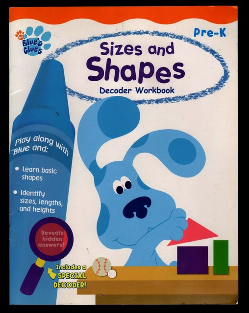 Decoder Workbooks Ser.: Blue's Clues Sizes and Shapes (Trade Paperback ...