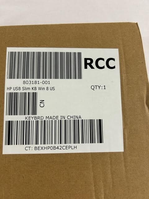 New HP Genuine Keyboard 803181-001 USB Slim KB Win 8 US KBAR211 Box | eBay