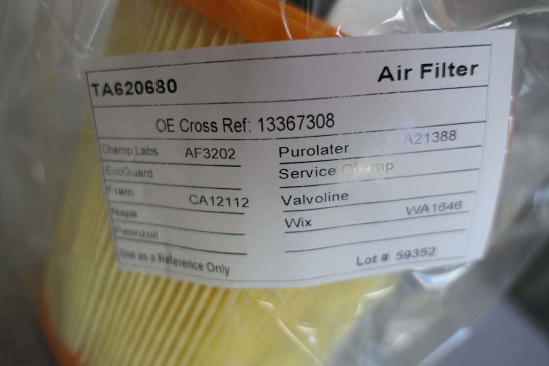 NEW Genuine GM 13367308 Air Filter A3202C AF3202 CA12112 A21388 WA1646 ...