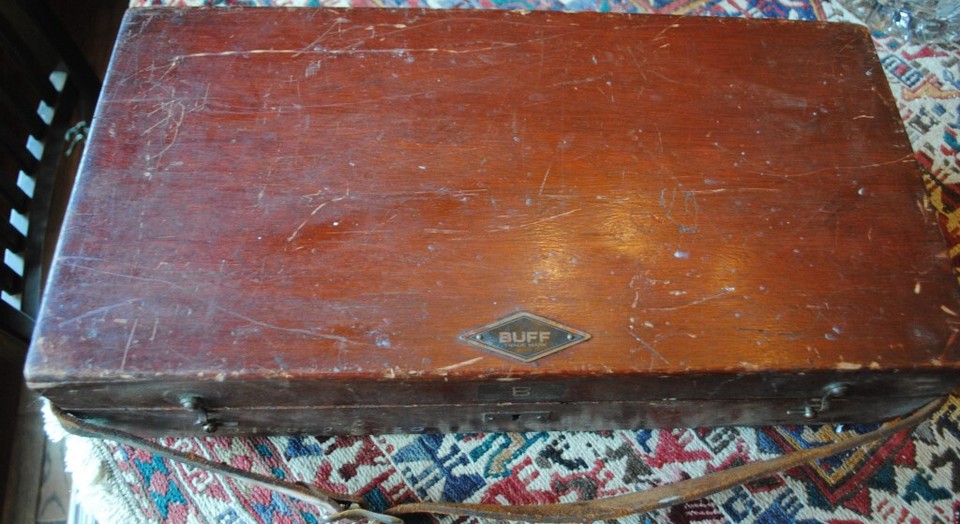ANTIQUE TRANSIT BUFF AND BUFF BOSTON PLANE TABLE # 23638 ORIGINAL CASE ...