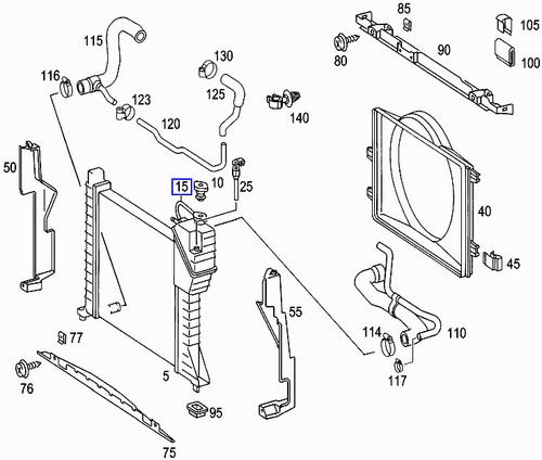 Mercedes Coolant Expansion Tank Overflow Hose Pipe 1m A0219977682 | eBay