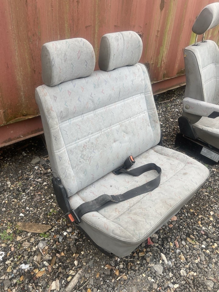 VW Transporter T4 Pair Front Seats with Headrests Folding Double ...