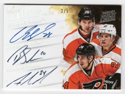 2012-13 Panini Prime Signatures Auto Claude Giroux Brayden Schenn Matt ...