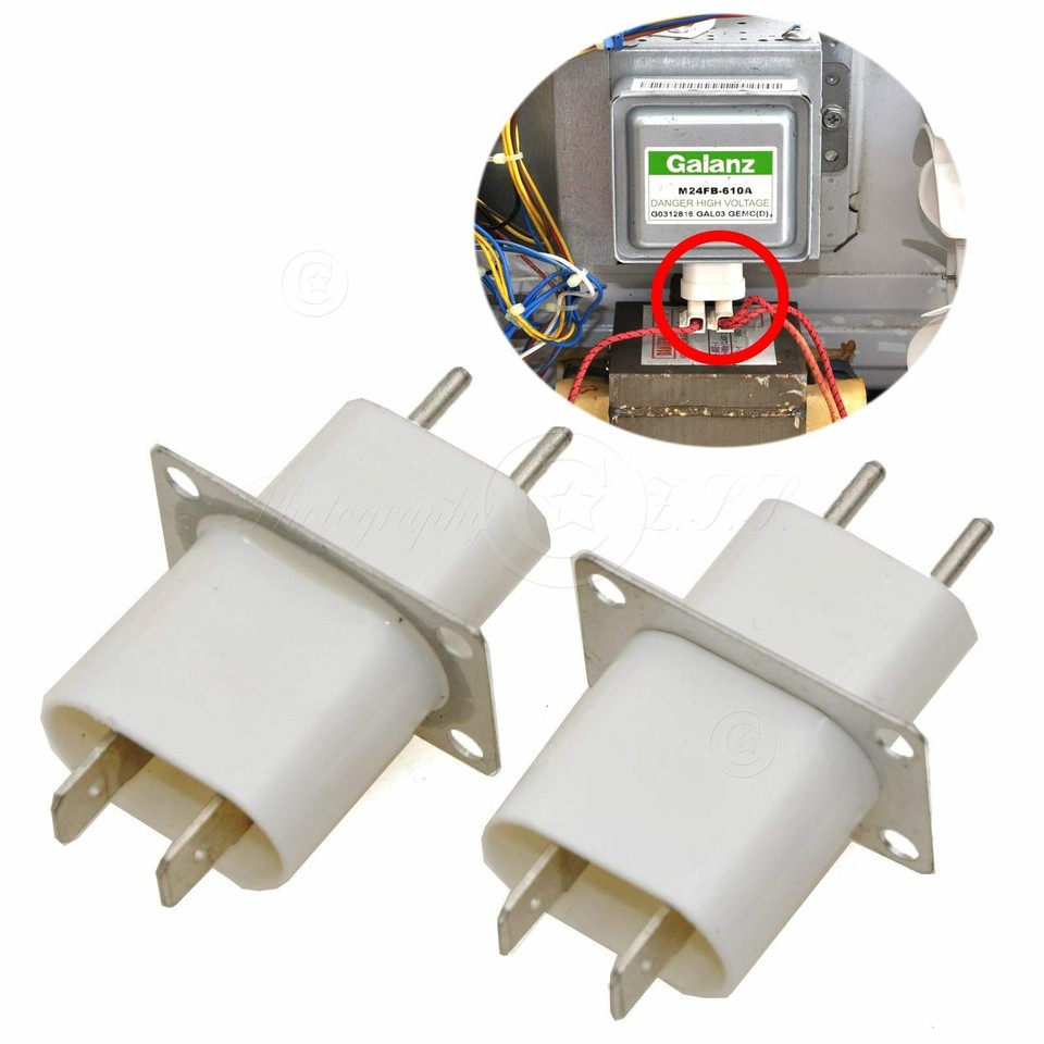 2x Universal Microwave Oven Magnetron Tube Pin Terminal For Galanz ...