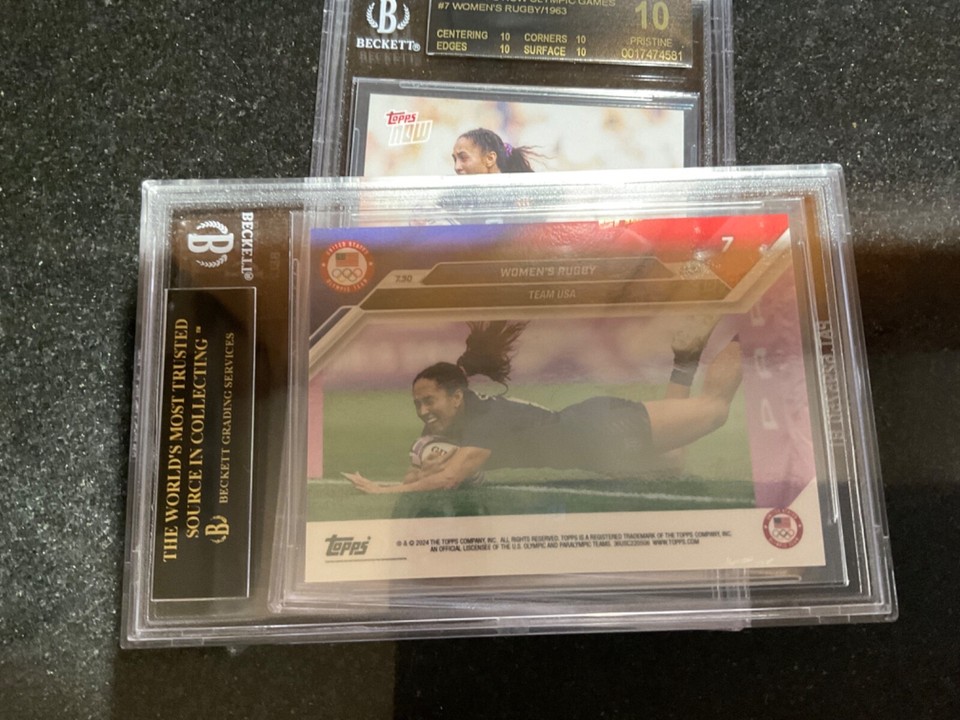 BGS 10 Black Label 2024 Topps Now Olympic Games #7 Women's Rugby | eBay