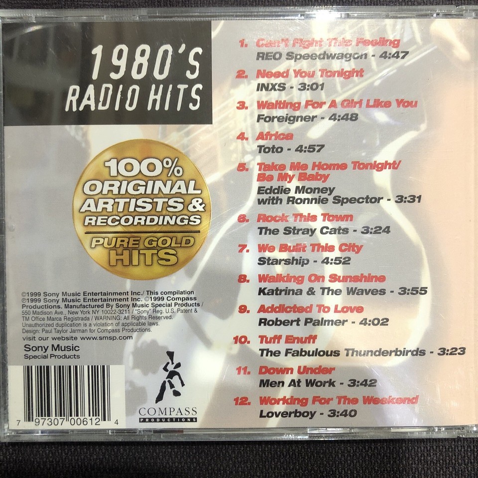 Various Artists : 1980S RADIO HITS CD | eBay