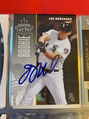 JOE BORCHARD AUTOGRAPHED SIGNED 2003 DONRUSS CHAMPIONS CARD WHITE SOX ...