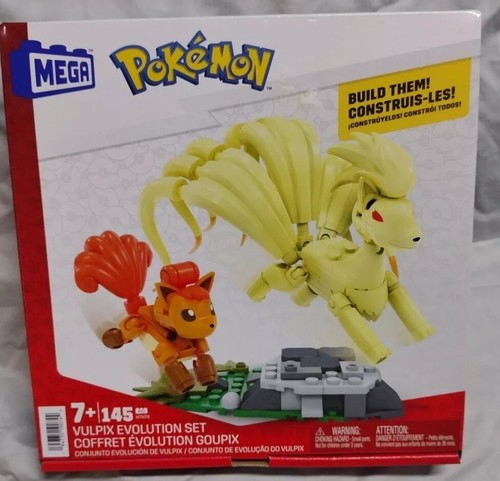 MINT MEGA BUILDING BRICK BLOCKS POKÉMON VULPIX EVOLUTION SET HTH79 FREE ...