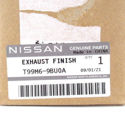 Genuine OEM Nissan T99M6-9BU0A Black Exhaust Finisher Kit 2022 Frontier ...