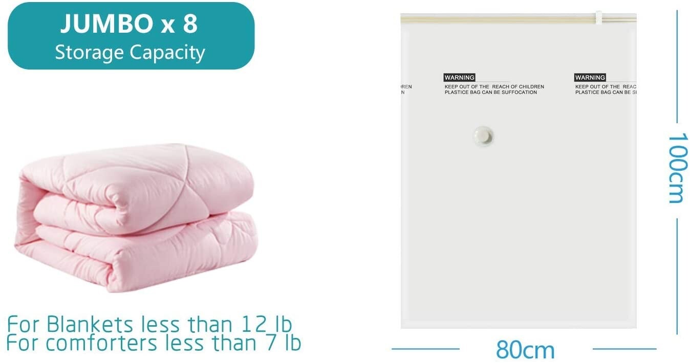 Bolsas Para Guardar Ropa De Almacenamiento En El Closet Al Vacío 8 ...