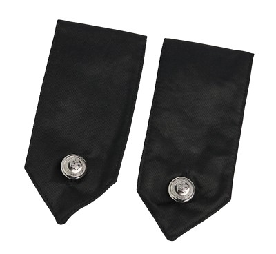 Black Police Security Met Style Chrome Button On Shirt Epaulettes ...