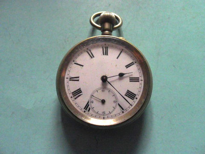 Nickel Cased 50mm Gents Pocket Watch.. Pin Set.. Hand Wind.. Working ...
