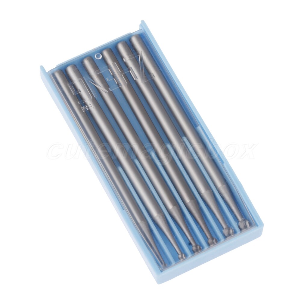 6pcs Set Rotary Abrasive Tool Dental Polish Round Head 2.35mm Shank ...