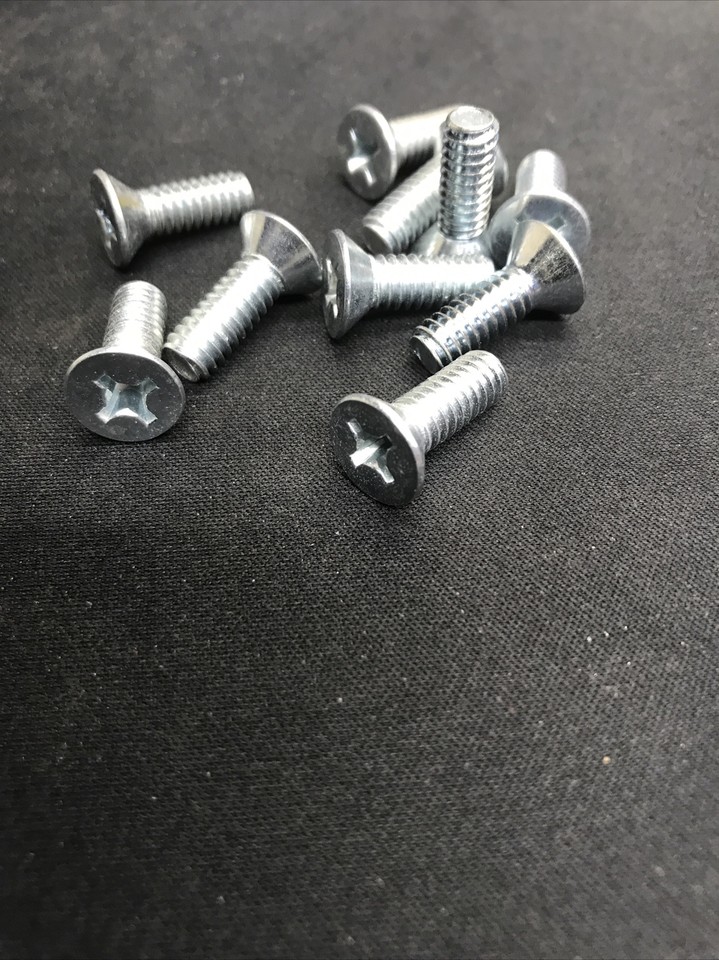 (10) Hillman 1/4x3/4" Machine Screws Phillips Flat Head Zinc | eBay