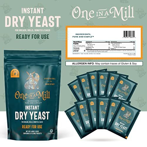 Instant Dry Yeast Packets | Fast Acting Self Rising Yeast for Baking ...