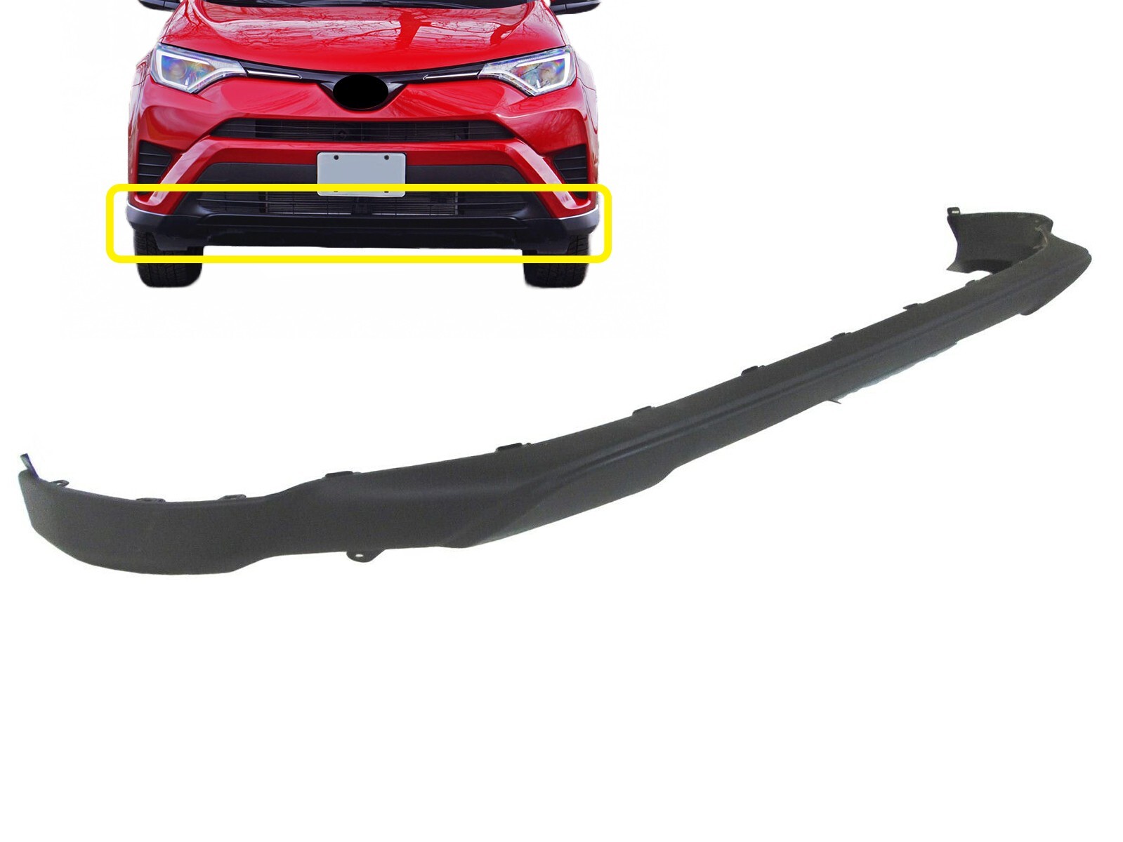 Fits 2016-2018 Toyota Rav4 SE Front Bumper Lower Valance Cover Assembly ...