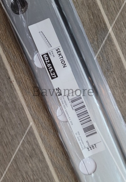 IKEA SEKTION Suspension Rail - Silver (60261527) for sale online | eBay