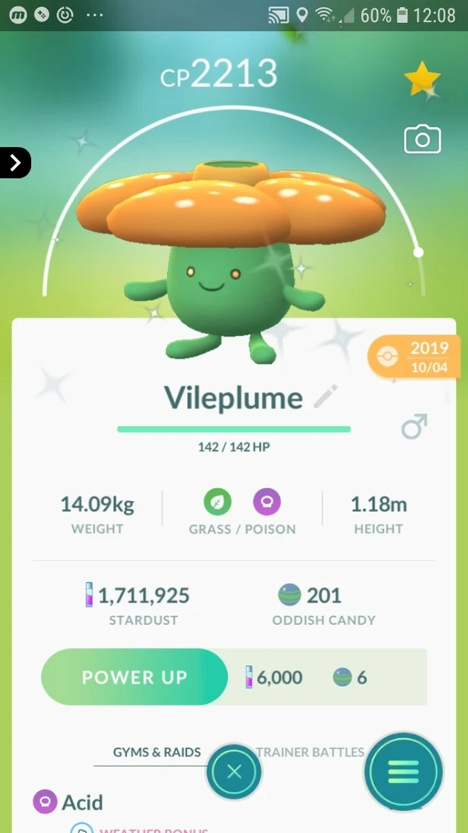 Shiny Oddish Evolution