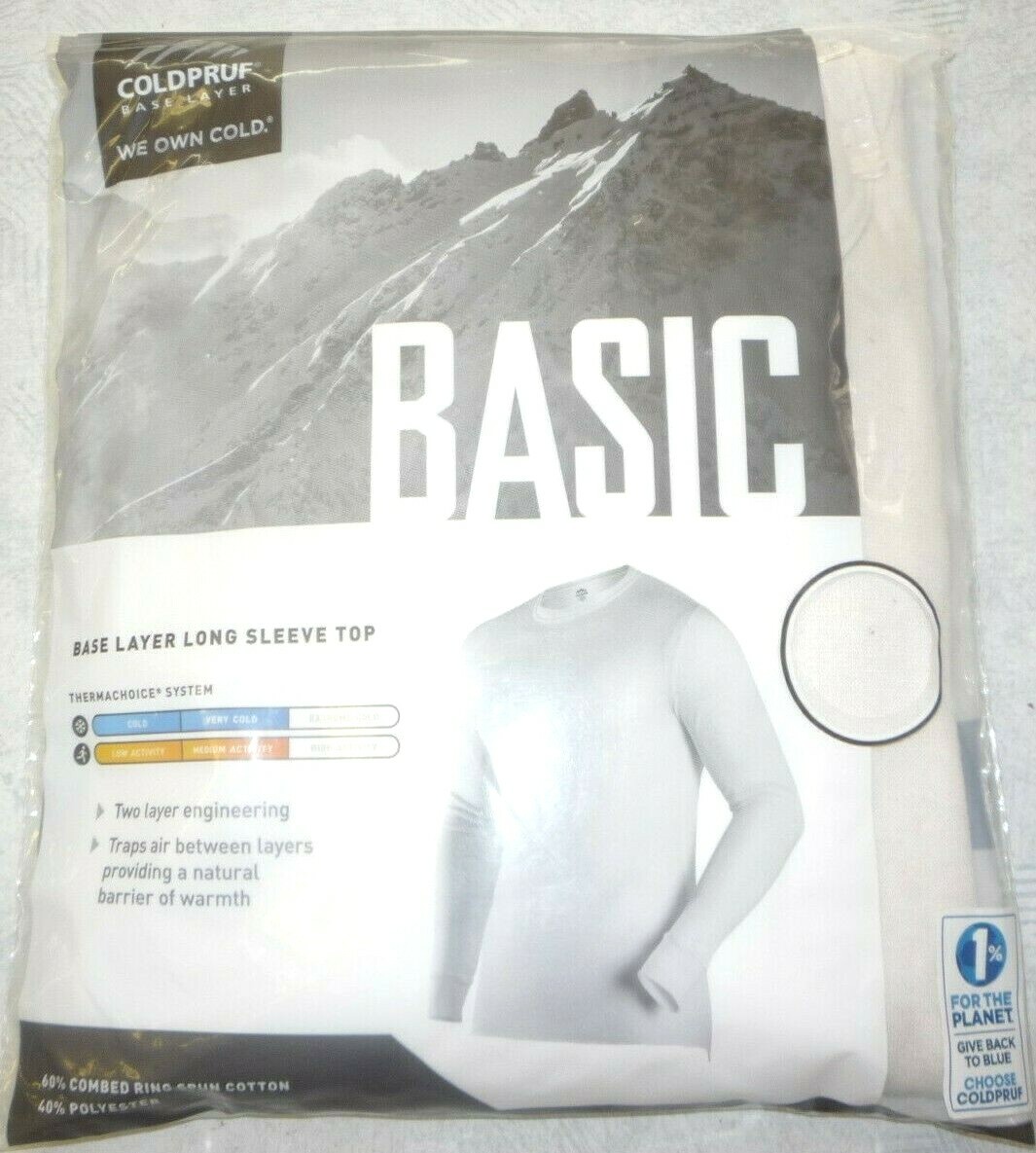 Coldpruf Basic Base Layer Long Sleeve Top, Thermal Underwear, Several ...