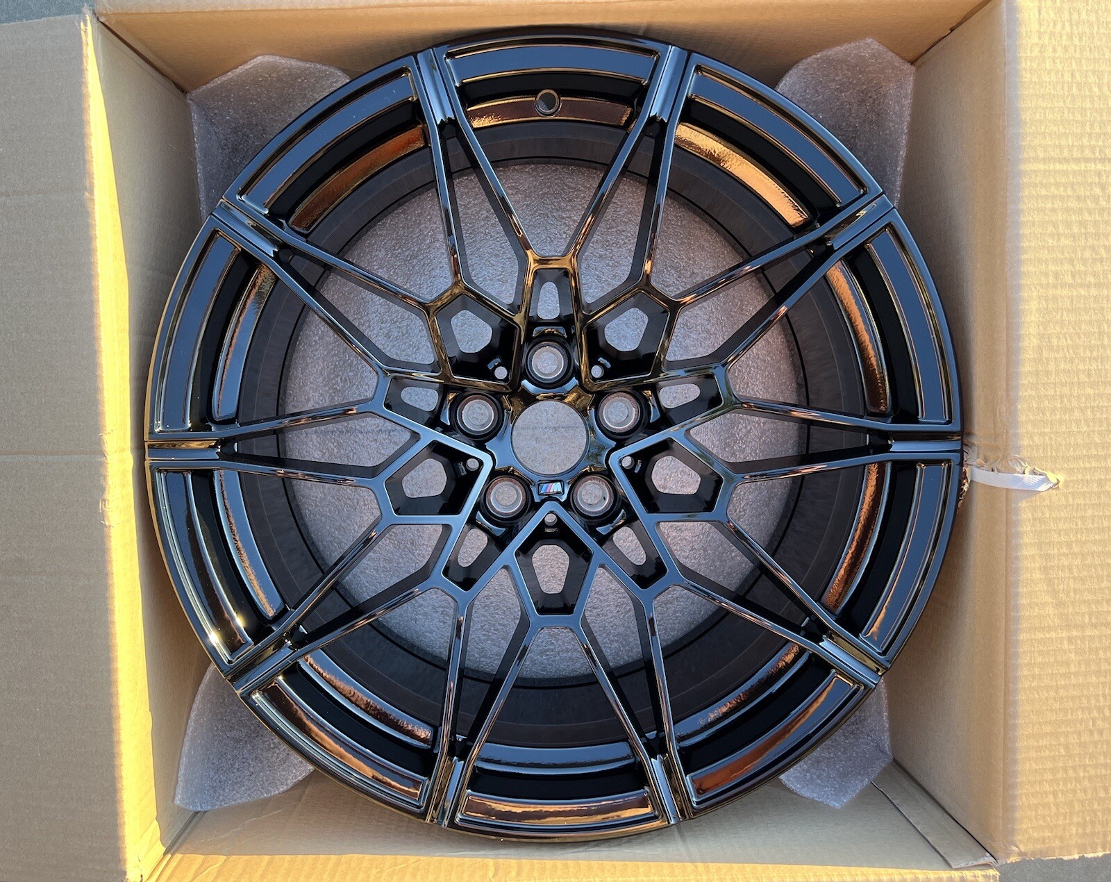 ONE BRAND NEW OEM BMW M3 M4 FRONT 19” 826M BLACK WHEEL RIM! 36117882868 ...