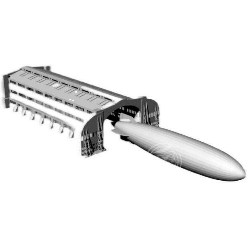 1/350 Zeppelin/Hindenburg Airship Factory Shipyard Assembly Kit for ...
