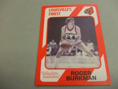 1989 Collegiate Collection #31 Roger Burkman Louisville Cardinals ...