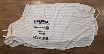 Gun Runner - 2018 Haskell Stakes Saddle Cloth Cooler Blanket - Horse Of ...