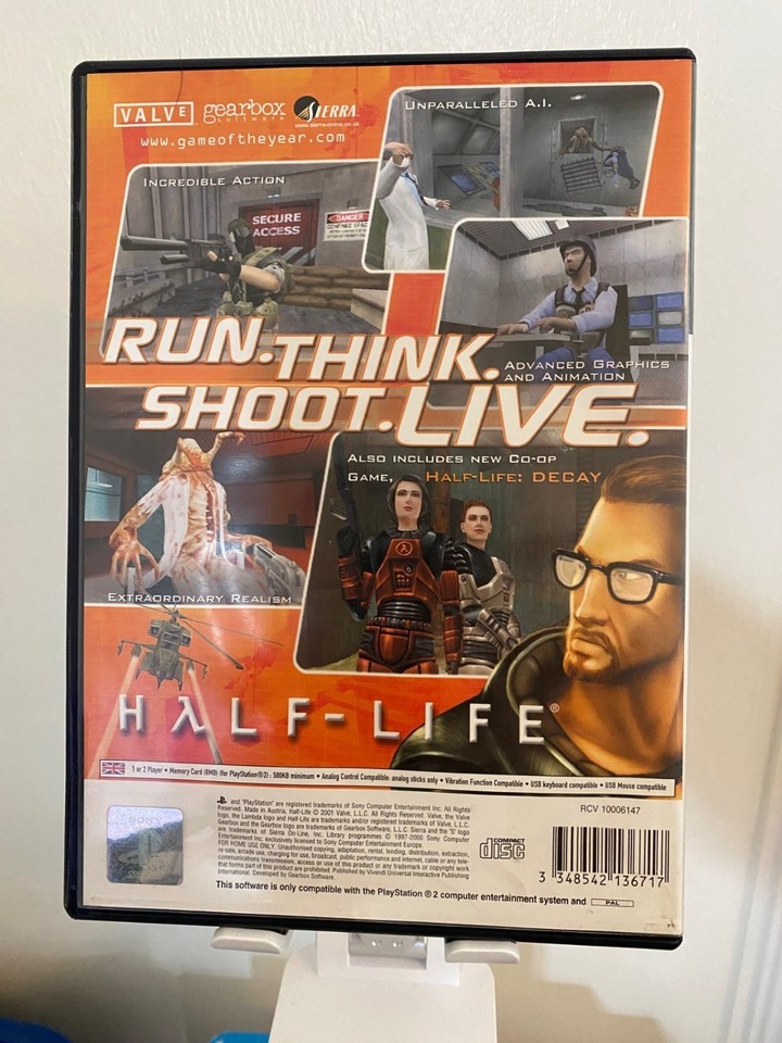 Half-Life with case and manual (PS2) VG PAL Version | eBay