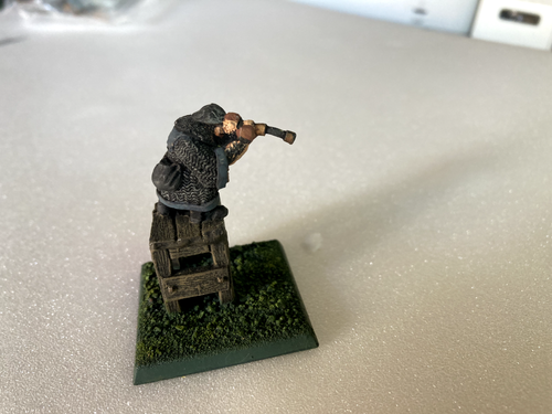 1980s Grenadier Miniatures Dwarf Spotter of DW015 Great Cannon Set RPG ...