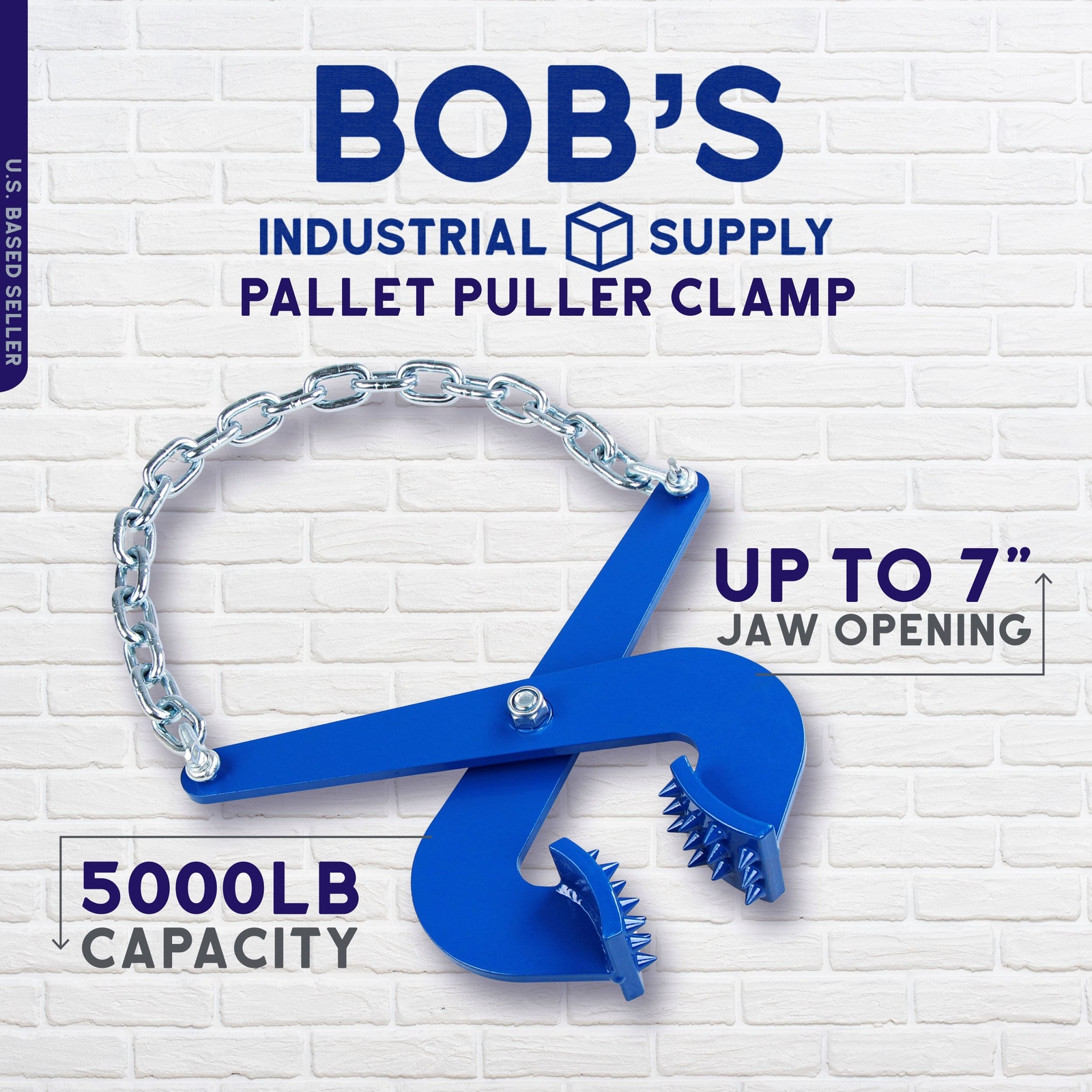 BISupply Pallet Claw Puller - 5000lb Max Scissor Clamp Gripper with ...