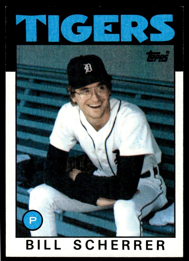 1986 Topps Baseball Card Bill Scherrer Detroit Tigers #217 | eBay