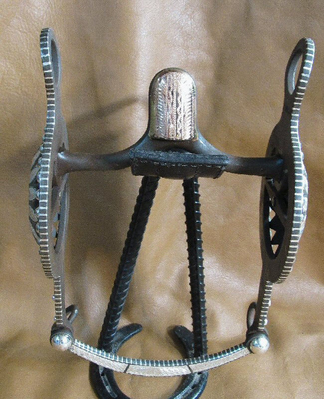 E Garcia Silver Bit Big Flower Concho San Jaoquin Mouth Brown Finish | eBay