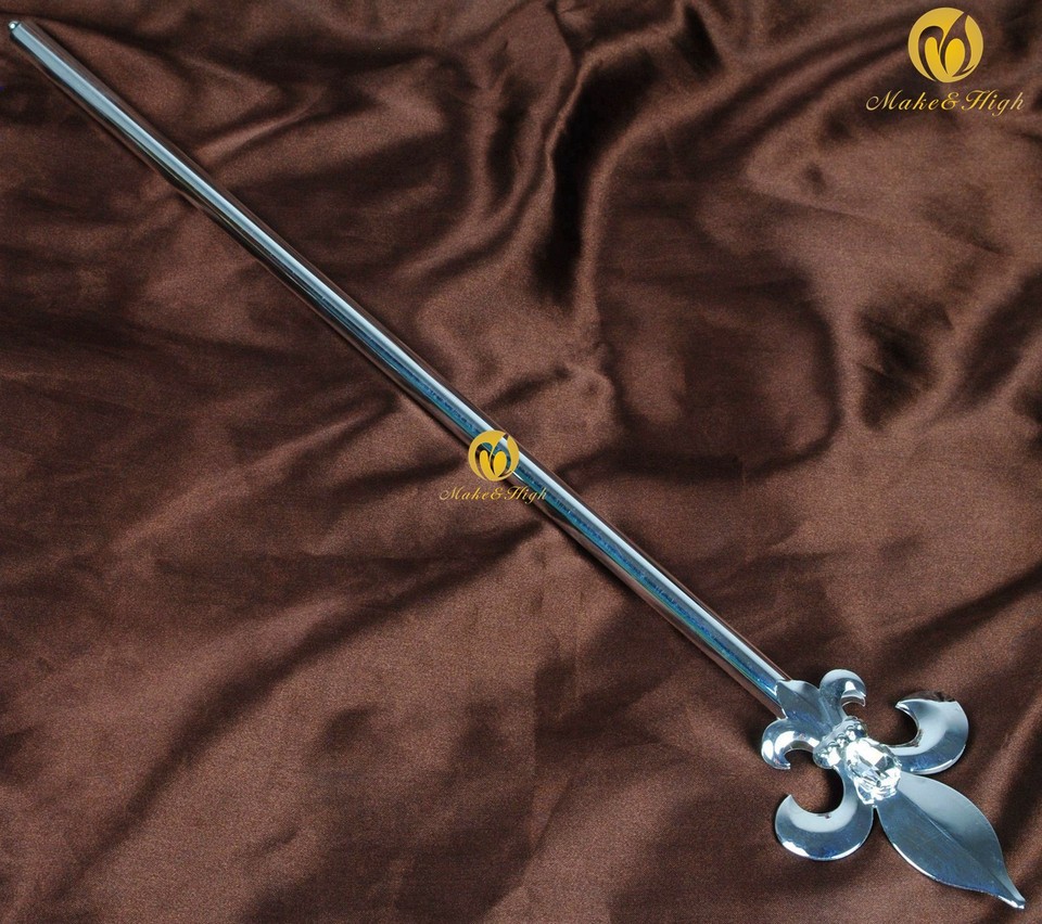 Imperial Medieval Scepter Wand Silver King Sceptre Party Costumes ...