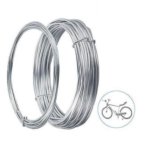 10M Craft Wire 1mm 19 Gauge Jewellery Modelling Bendy Silver Aluminium ...