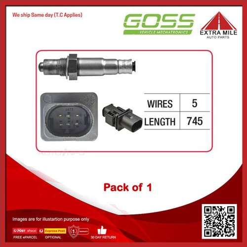 GOSS Oxygen Sensor For Audi S3 8P 2.0L CDLC DOHC 16v Turbo Petrol | eBay