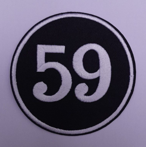 VTG NOS 59 FIFTY-NINE CLUB MOTORCYCLE ROCKER CLOTH BADGE PATCH | eBay